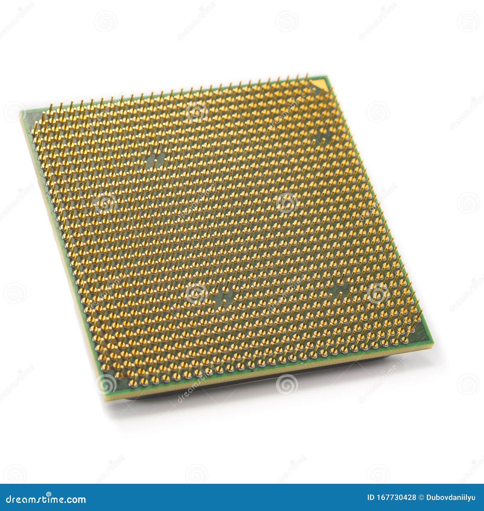 Computer Central Processing Unit On White Stock Photo | CartoonDealer ...