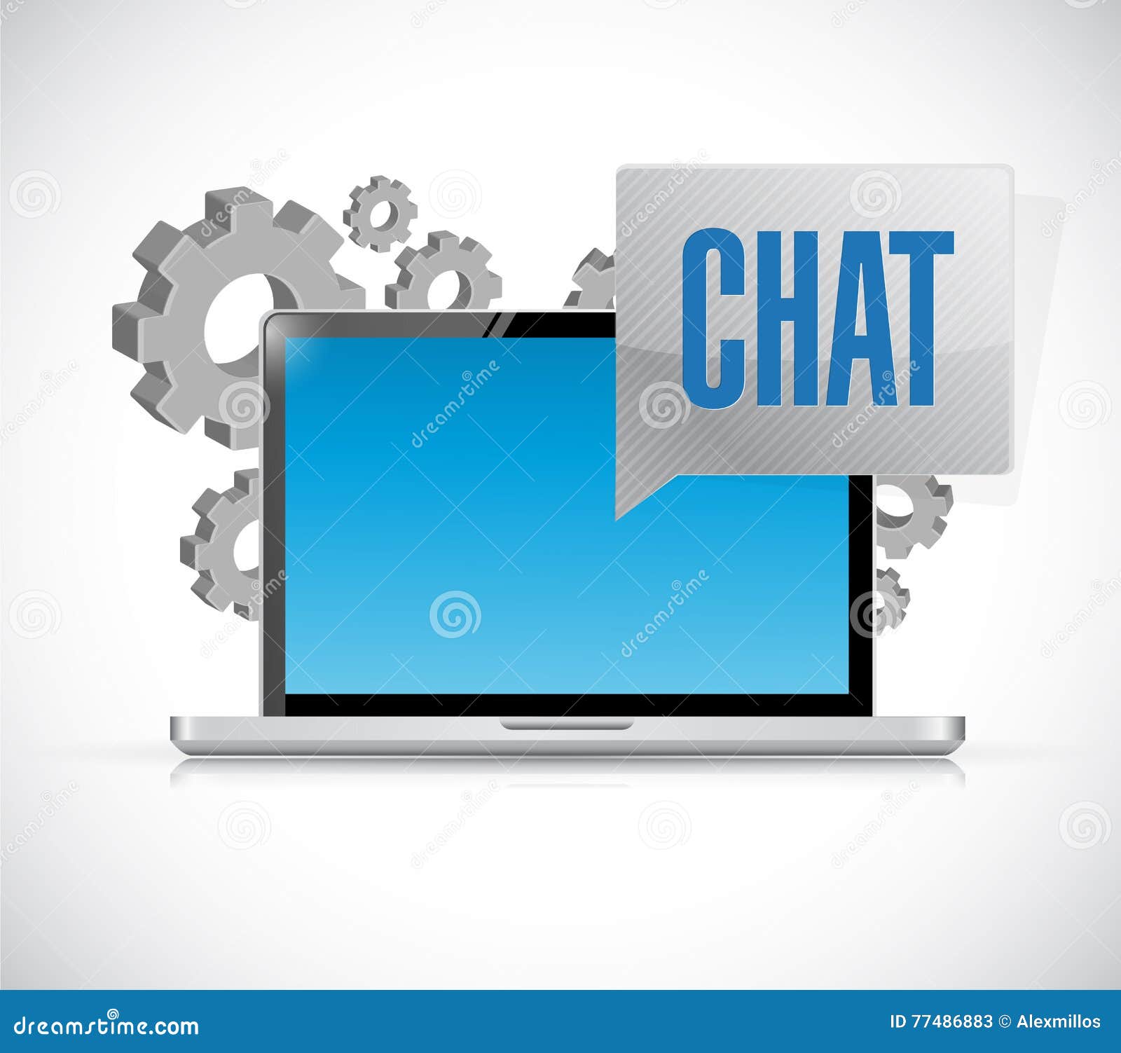 Computer Chart Concept Illustration Design Graphic Stock Illustration ...