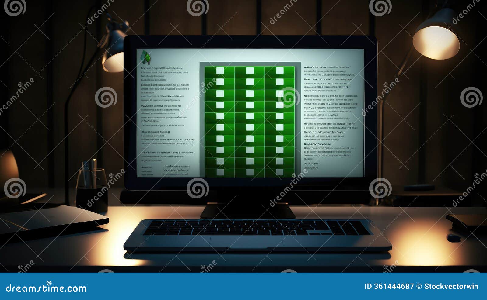 Computer With Checkmark, Monitor Approved Tick Notification, Idea Of ...
