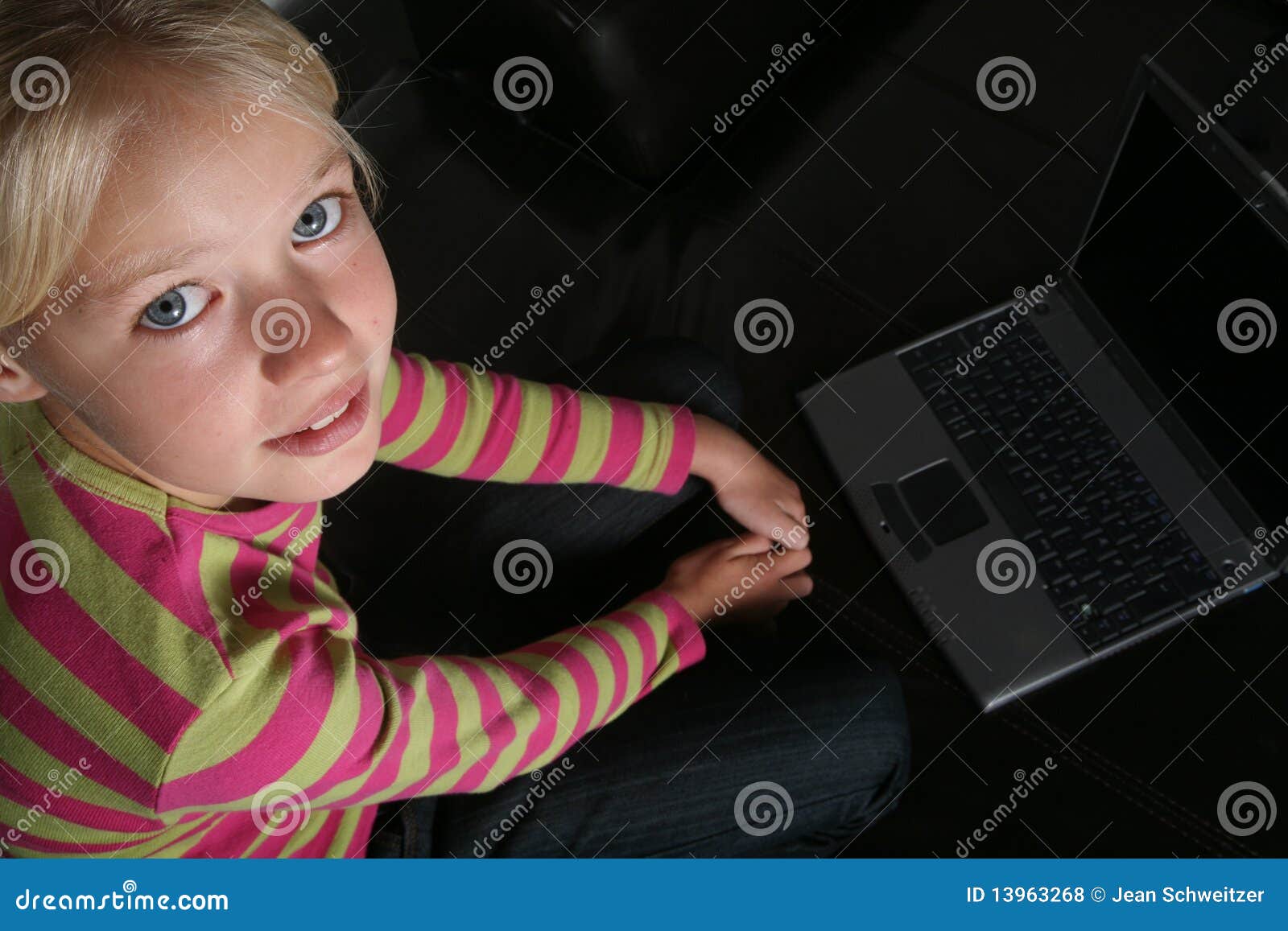 Computer child stock photo. Image of notebook, child - 13963268
