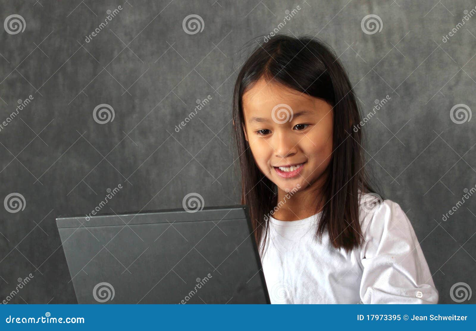 Computer child stock image. Image of portrait, children - 17973395