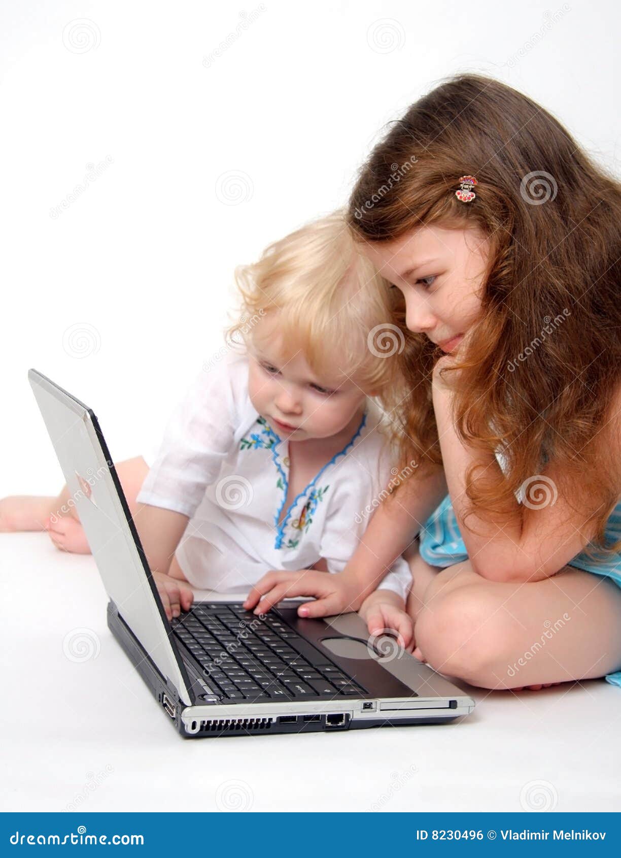 Computer and child stock photo. Image of child, children - 8230496