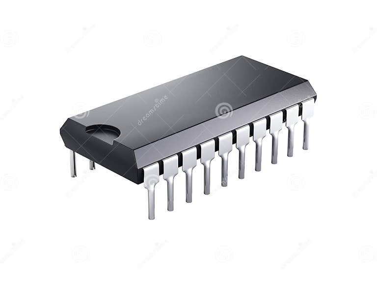 Computer chip stock illustration. Illustration of computer - 10622244