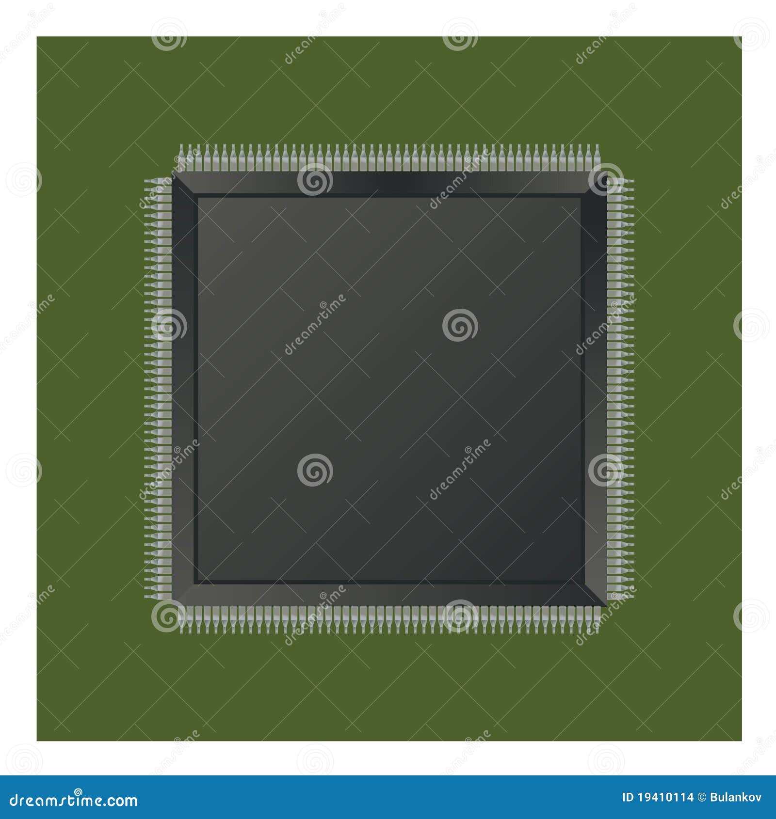 Computer chip stock illustration. Illustration of binary - 19410114