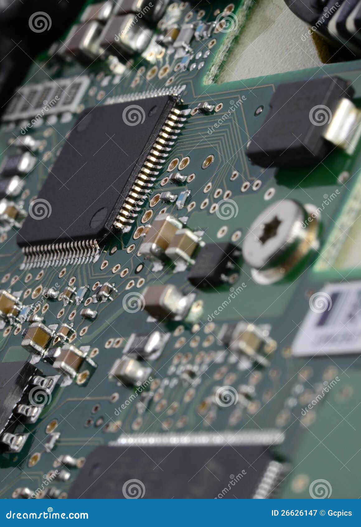 Computer chip stock image. Image of component, data, microprocessor ...