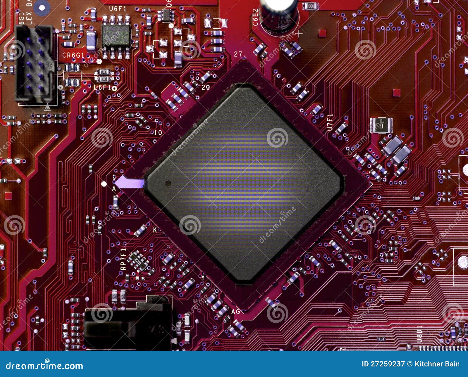 Computer Chip stock image. Image of processor, computer - 27259237