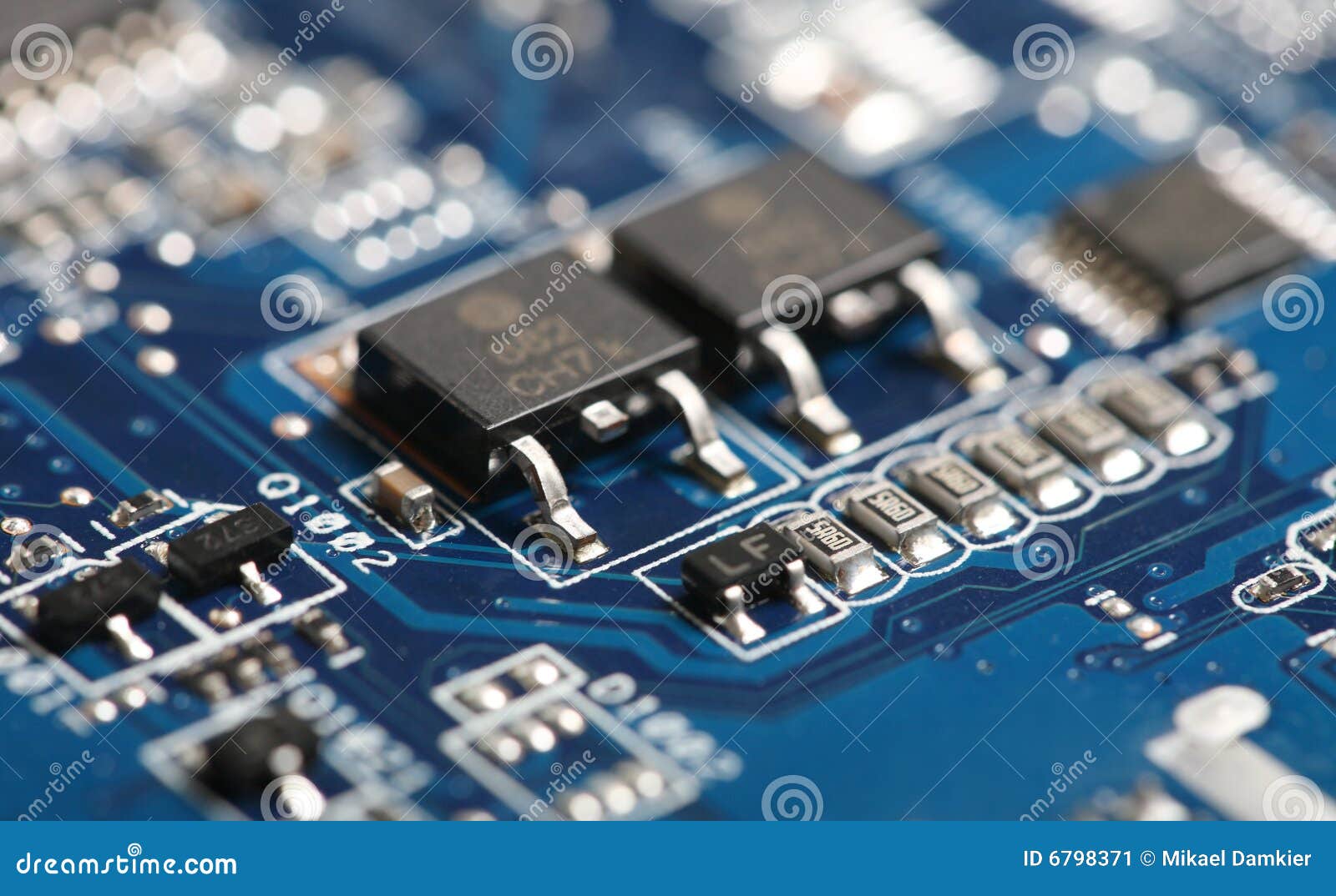 Computer Chip, Motherboard, Futuristic Circuit Board With Electrons ... Computer Chip, Motherboard, Futuristic Circuit Board With Electrons ...