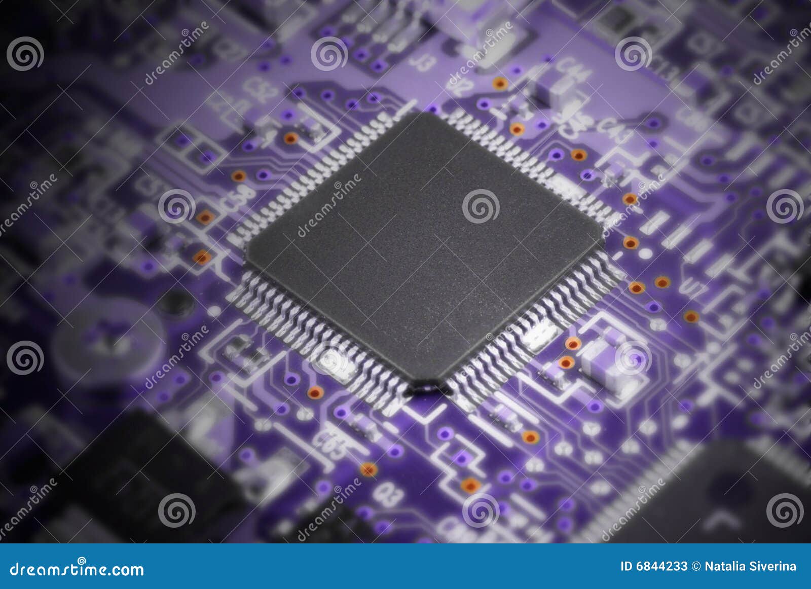 Computer Chip stock image. Image of electrical, progress - 6844233