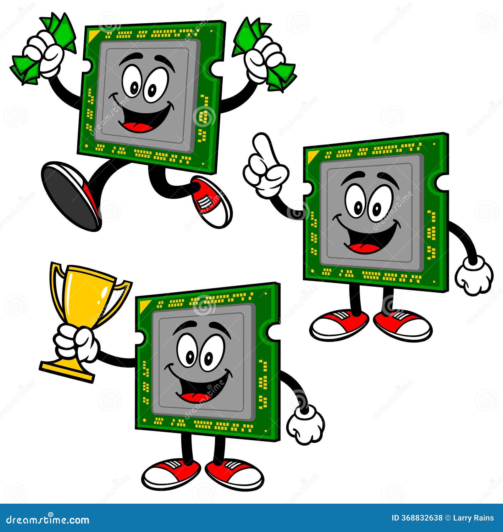 A Computer Chip Is Shown In A Silver Casing Stock Photography ...