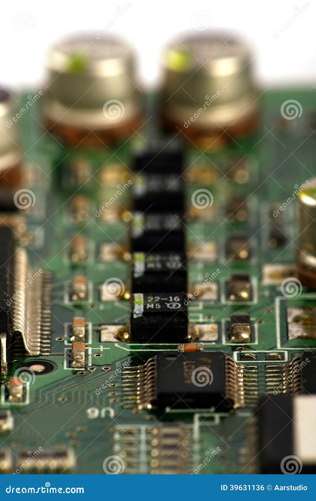 Computer chip on circuit stock photo. Image of mother - 39631136