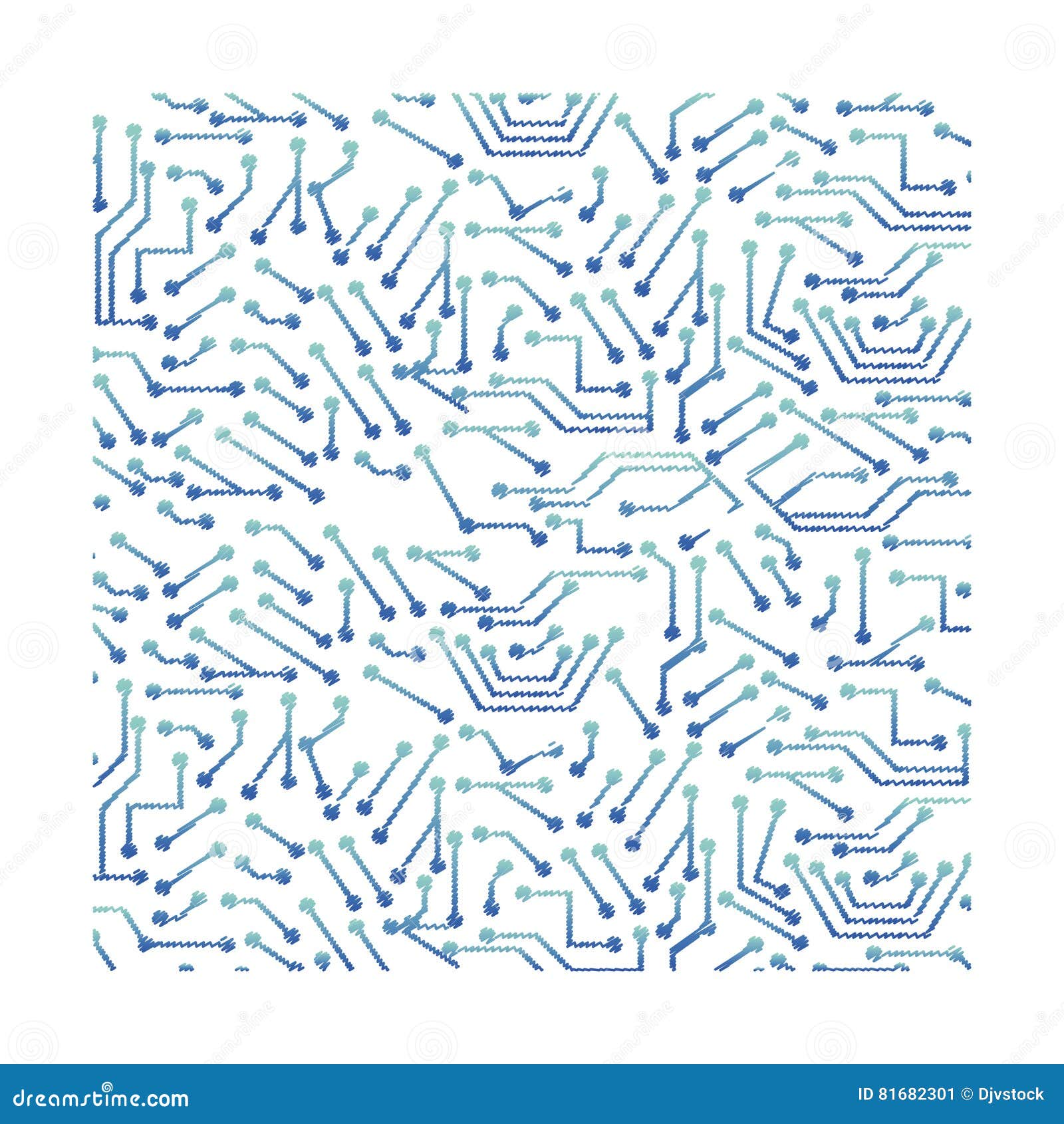Computer chip circuit stock vector. Illustration of business - 81682301