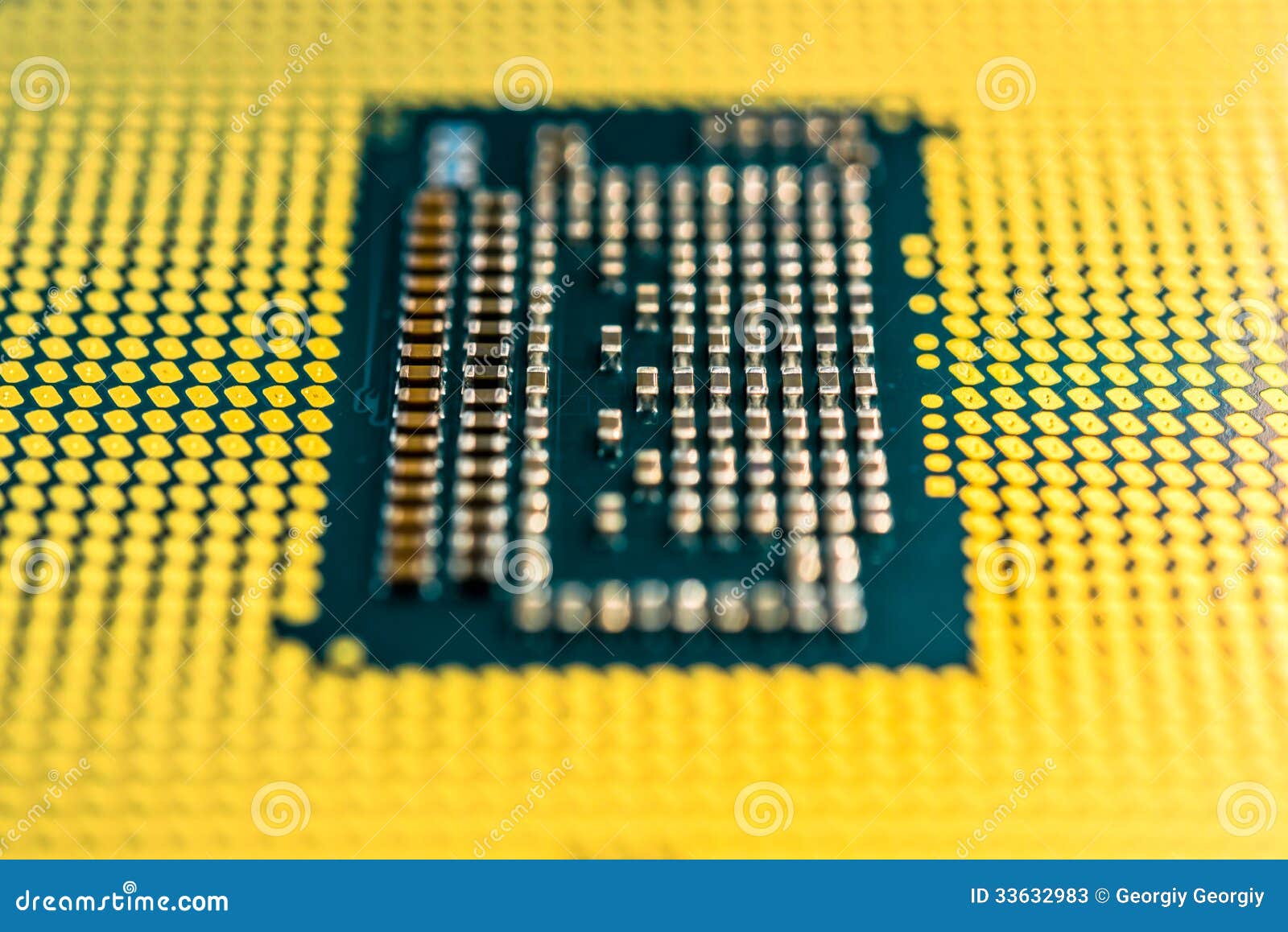 Computer chip close-up stock image. Image of conductive - 33632983