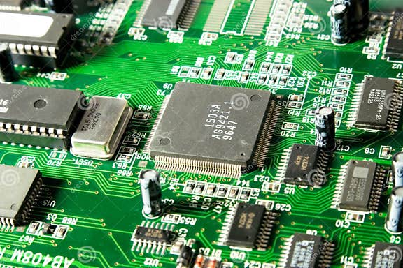 Computer chip closeup stock image. Image of background - 4520197