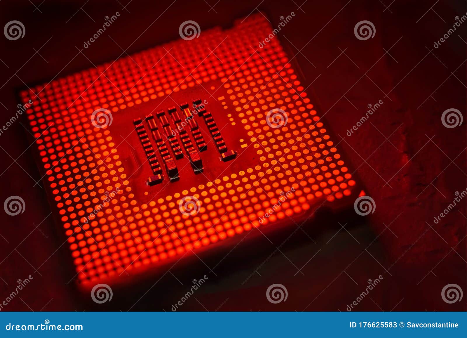 Computer Chip. stock image. Image of computer, binary - 176625583