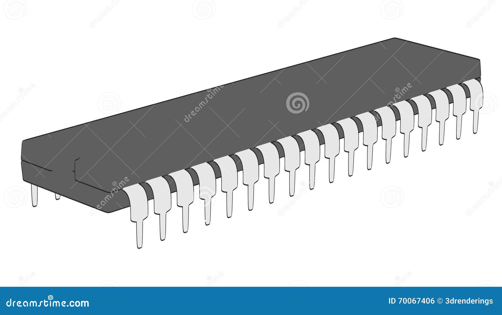 Computer chip stock illustration. Illustration of motherboard - 70067406