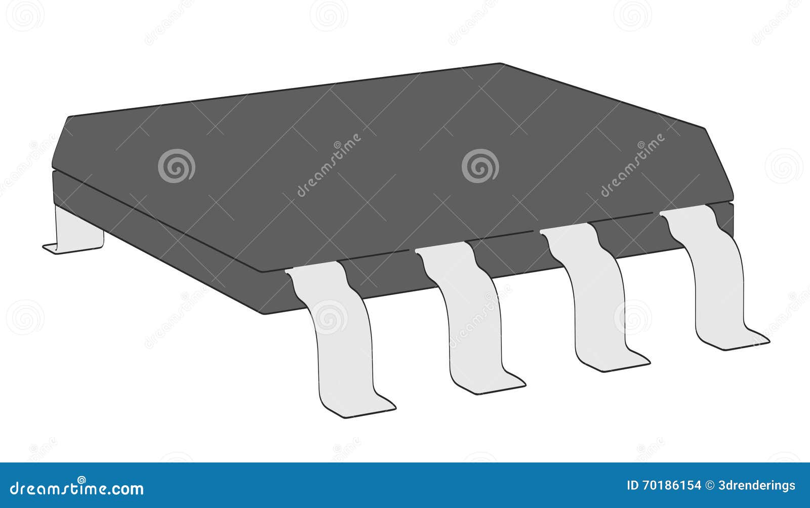 Computer chip stock illustration. Illustration of component - 70186154