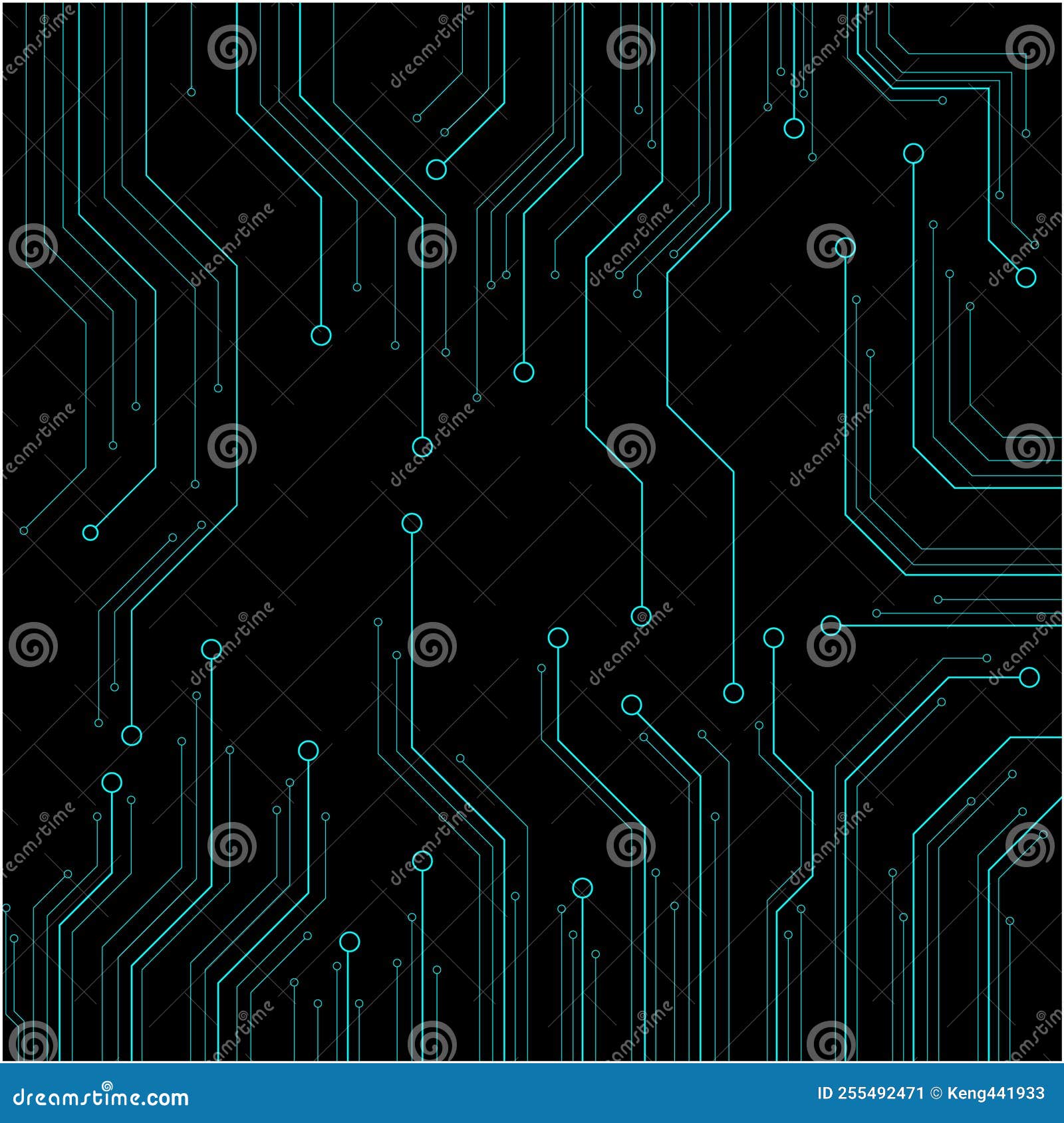 Computer Chip Electronic Circuit Board Vector for Technology and ...