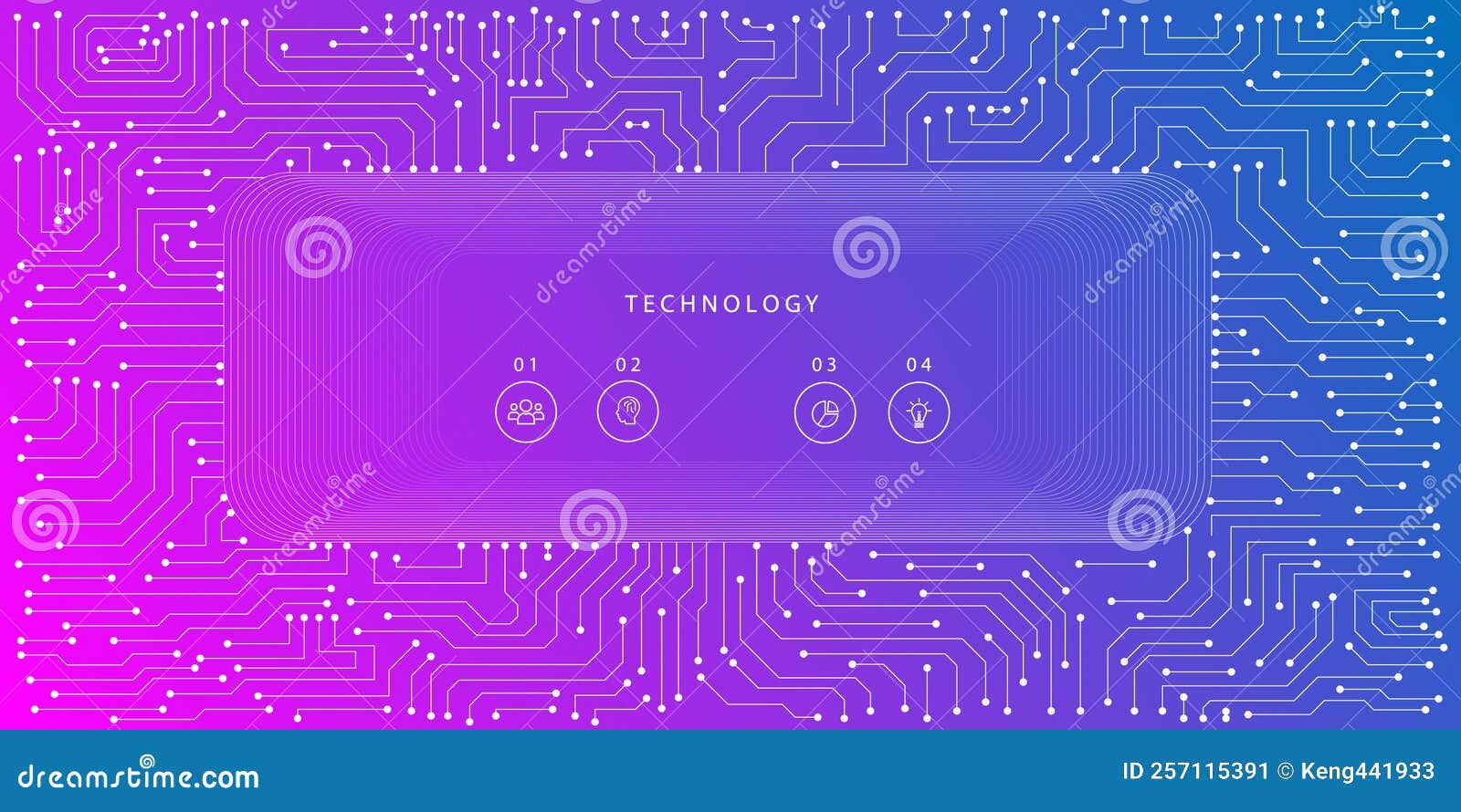 Computer Chip Electronic Circuit Board Vector for Technology and ...