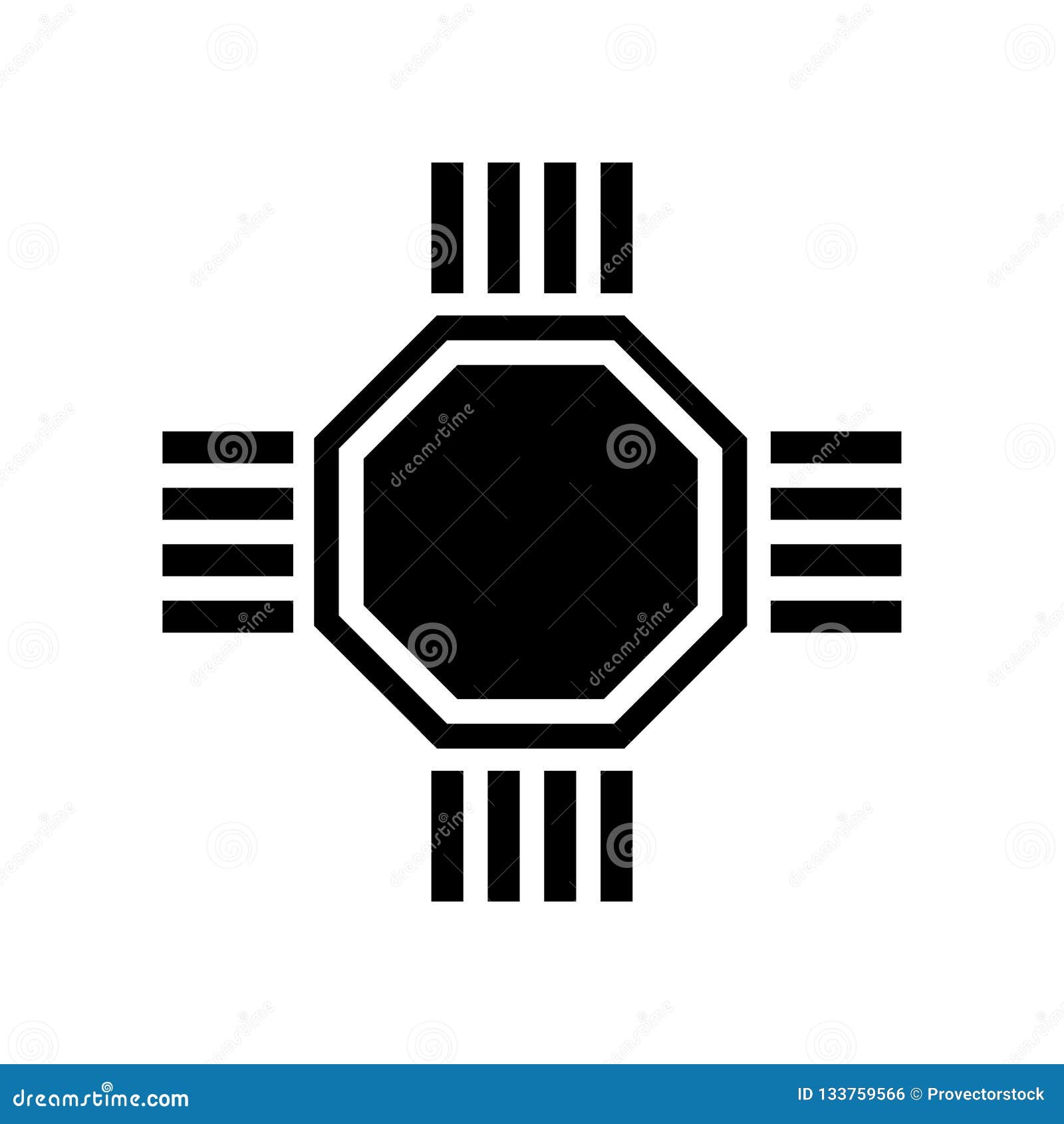 Computer Chip Icon Vector Sign and Symbol Isolated on White Back Stock ...