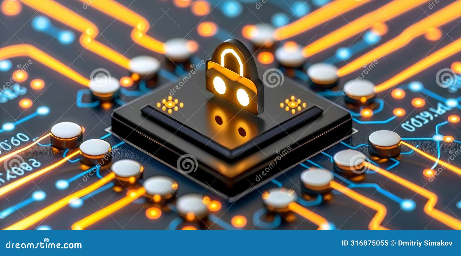A computer chip stock illustration. Illustration of engineering - 316875055