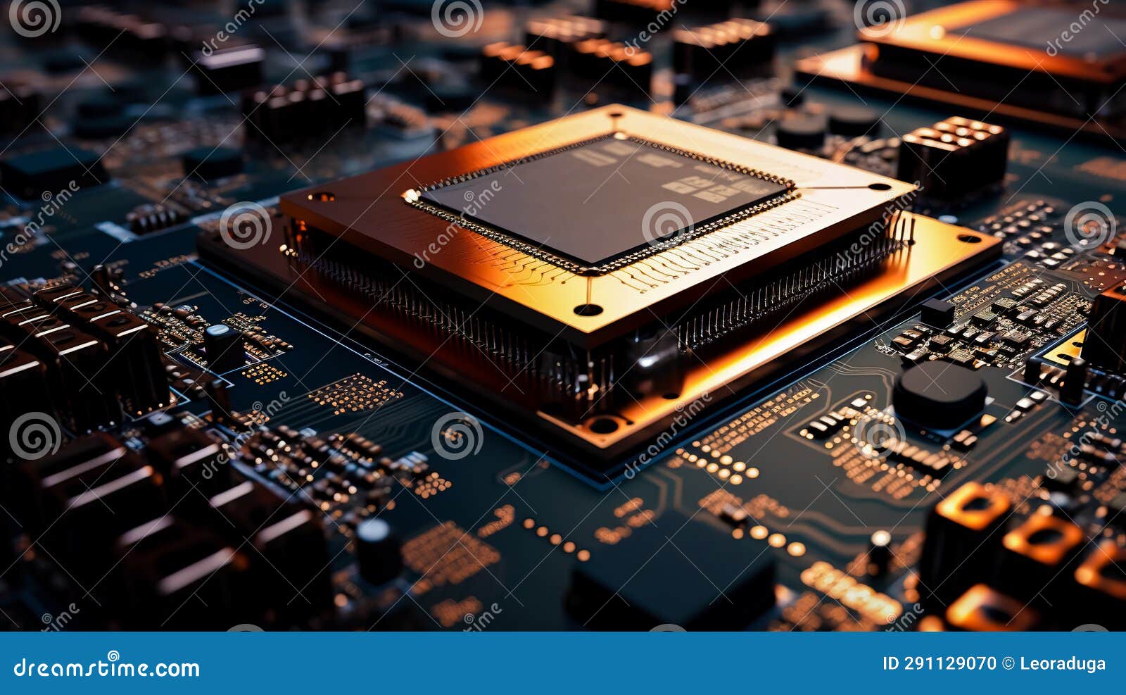 Computer Chip Manufacturing at Fab. Concept. Generative Ai Technology ...