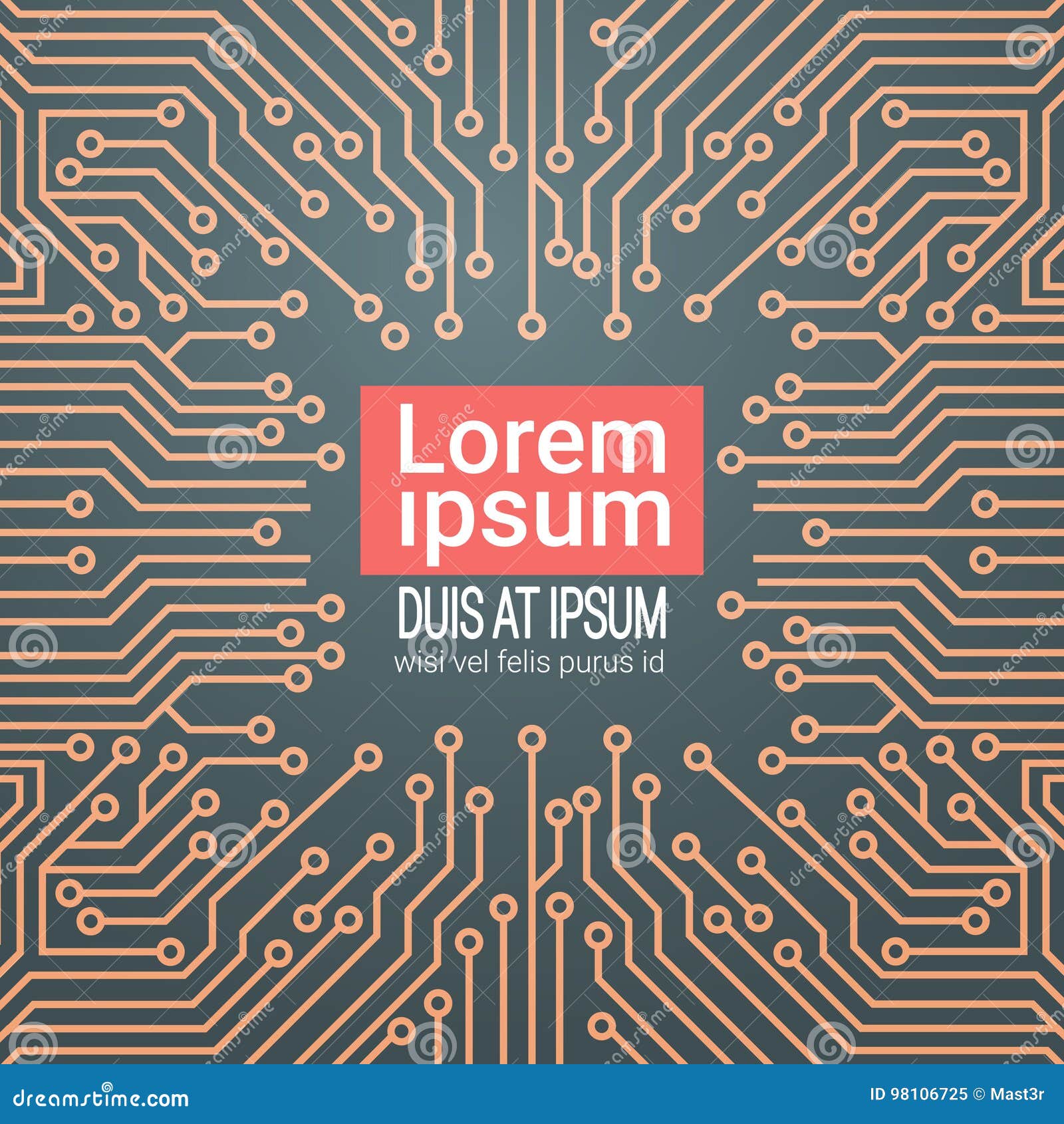 Computer Chip Moterboard Network Data Center System Concept Banner with ...