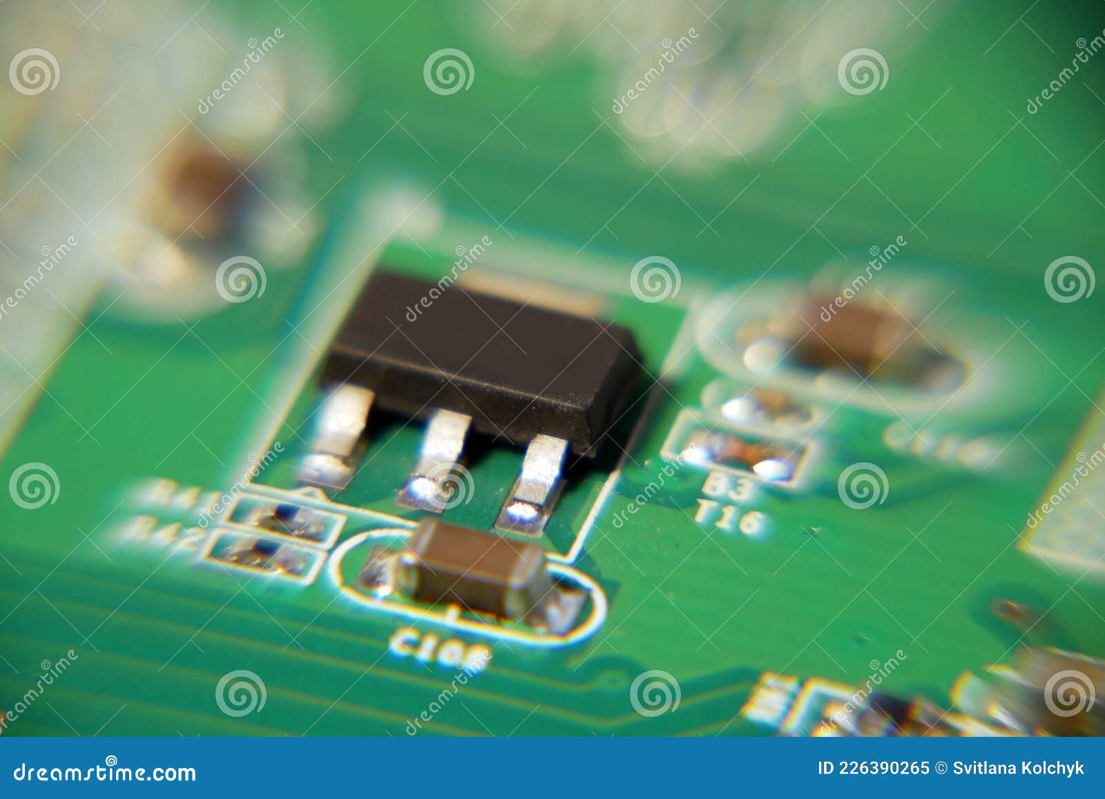 Computer Chip, Motherboard, Futuristic Circuit Board with Electrons ...