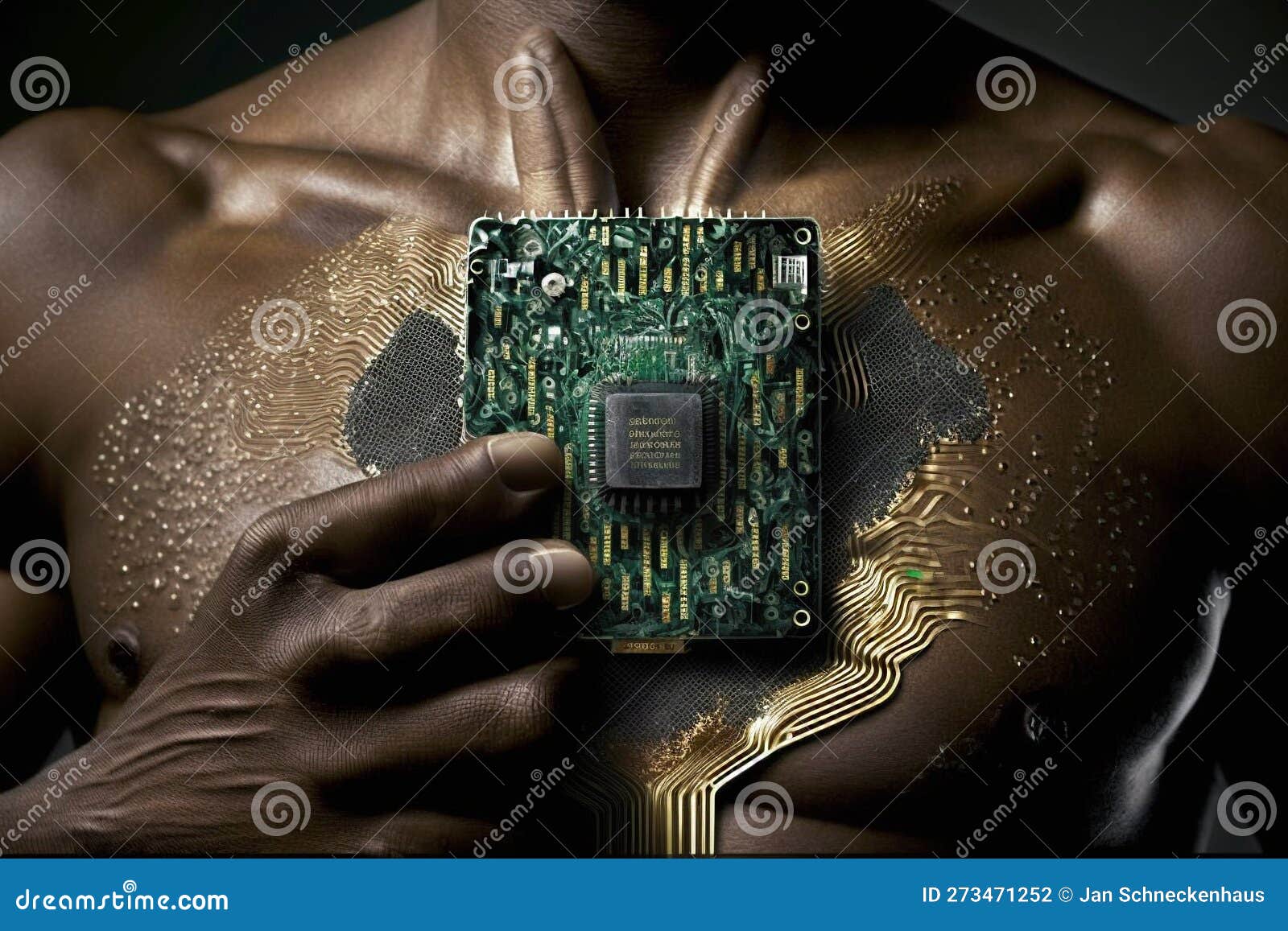 Chip Implantation Isometric Background Cartoon Vector | CartoonDealer ...