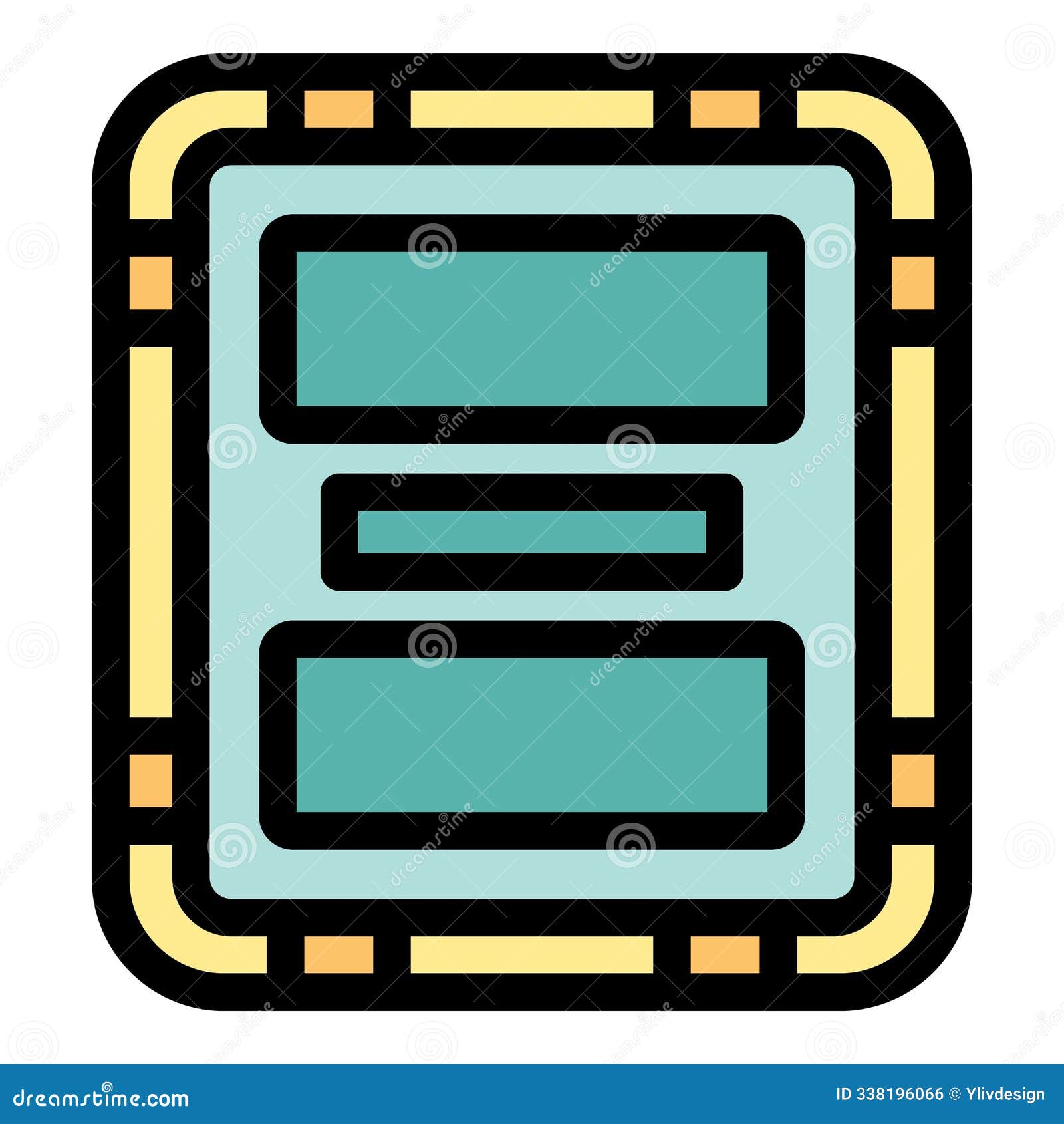 Computer Chip Processor Performing Operations Icon, Outline Style Stock ...
