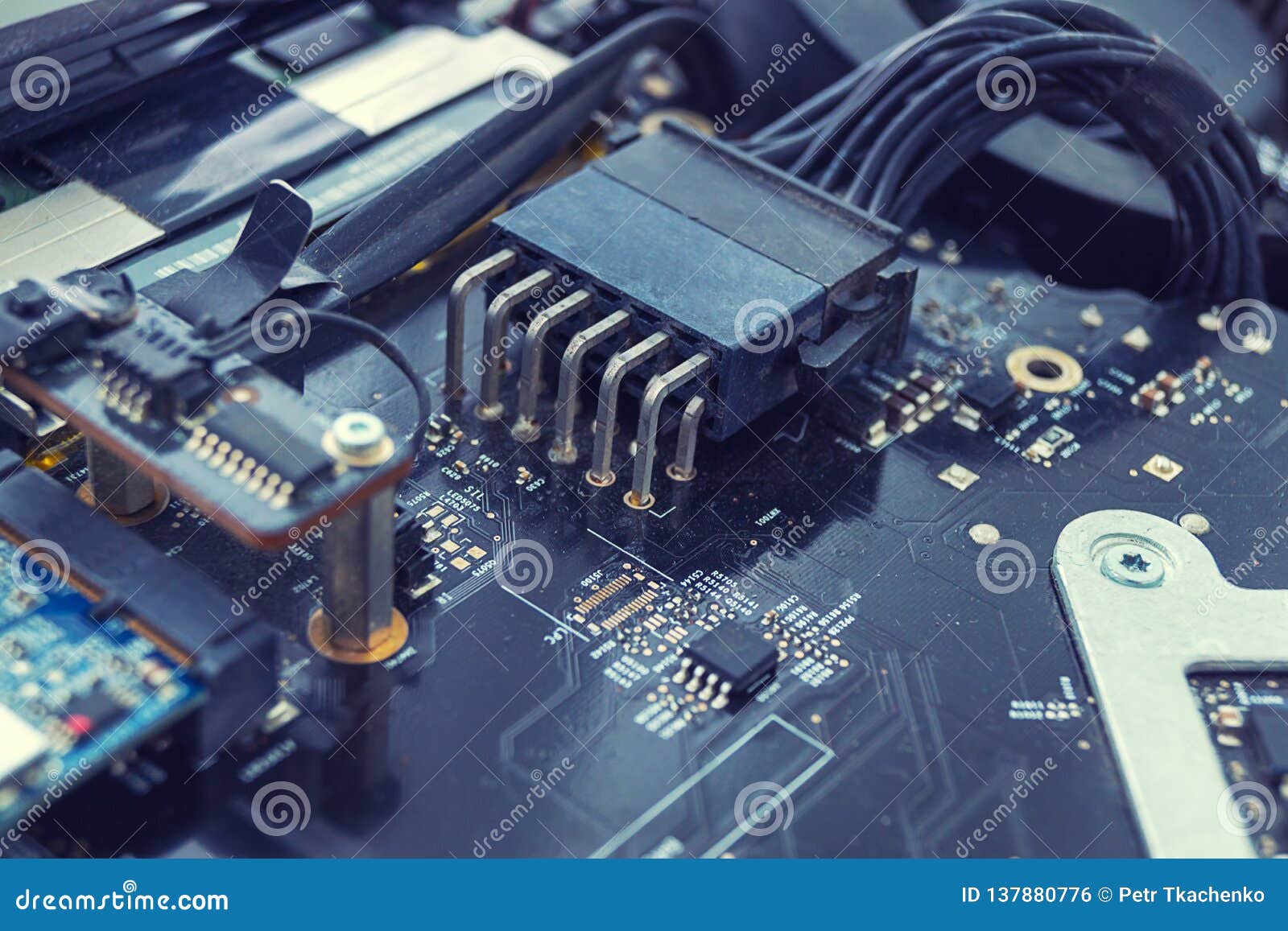Computer Chip, Repair and Soldering of the Scheme Stock Photo - Image ...