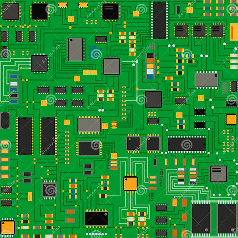 Computer Chip Technology Processor Circuit Motherboard Information ...