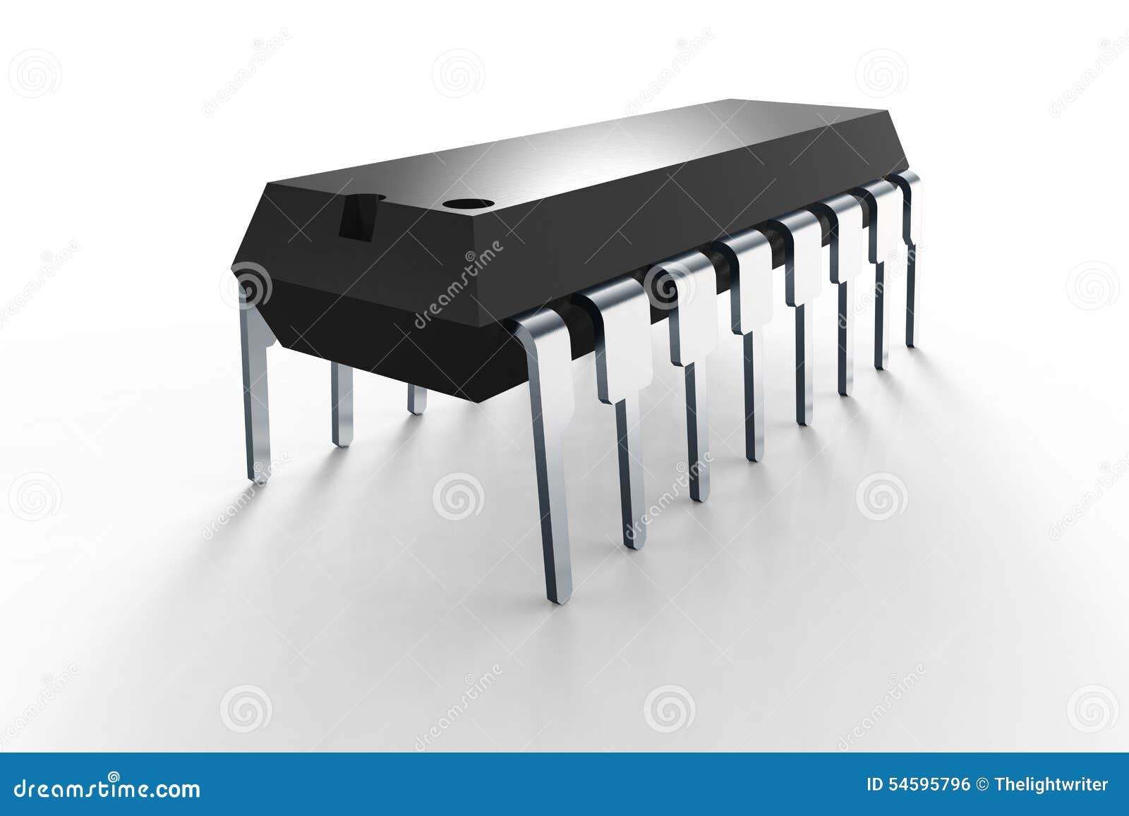 Computer Chip on White Background Stock Photo - Image of digitally ...