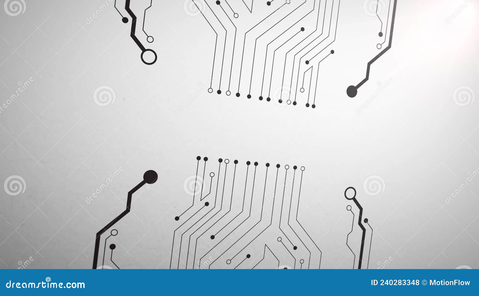 Computer Chip on White Background Stock Footage - Video of digital ...