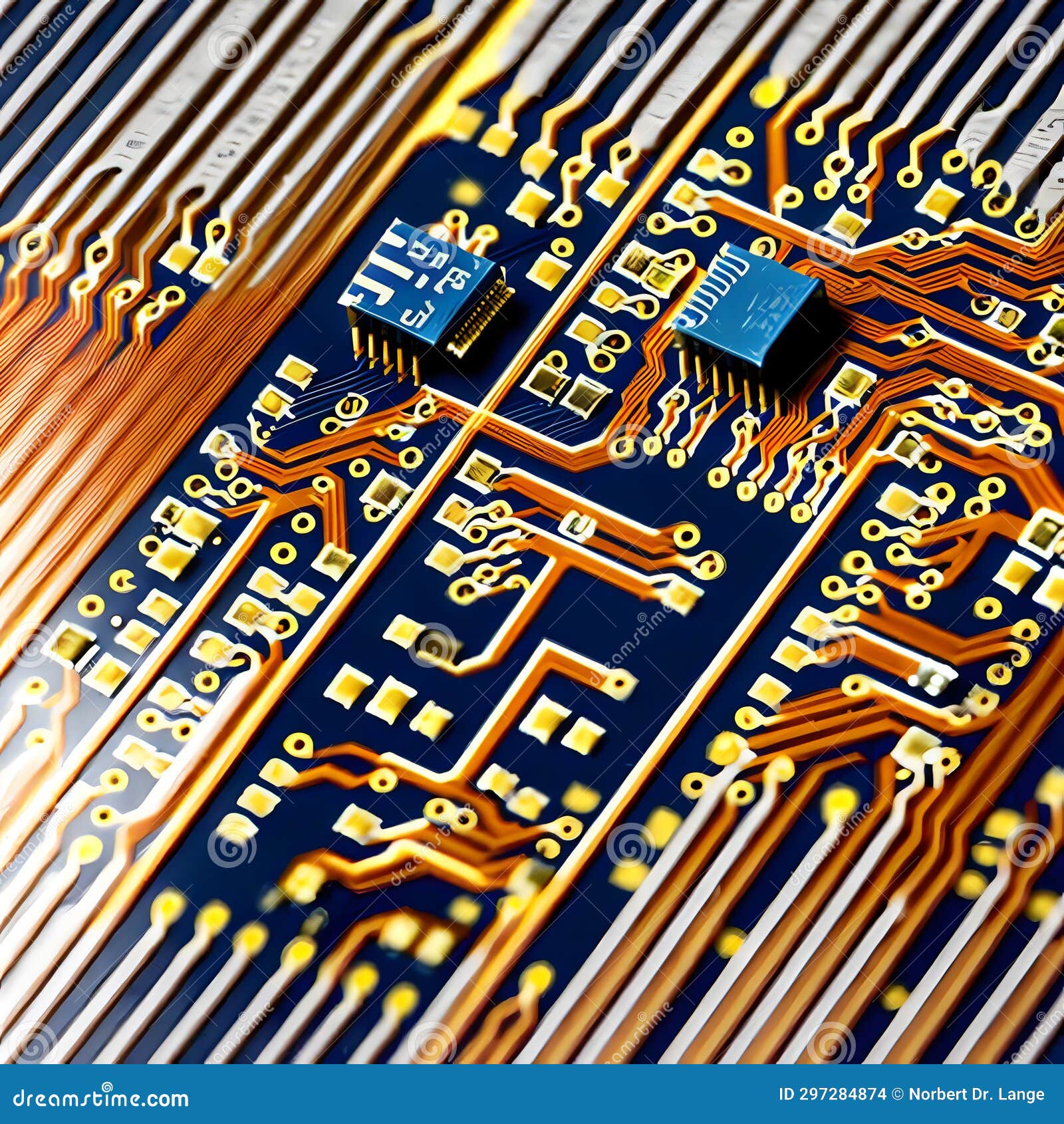 Computer Chips, AI-generatet Stock Photo - Image of electronics, hitech ...