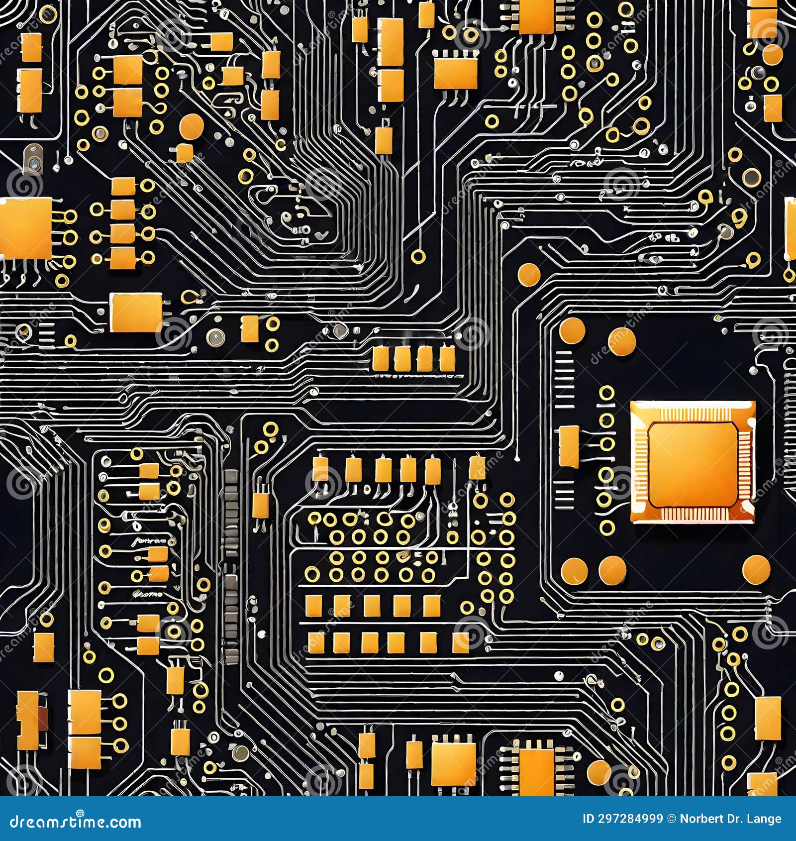 Computer Chips, AI-generatet Stock Illustration - Illustration of ...