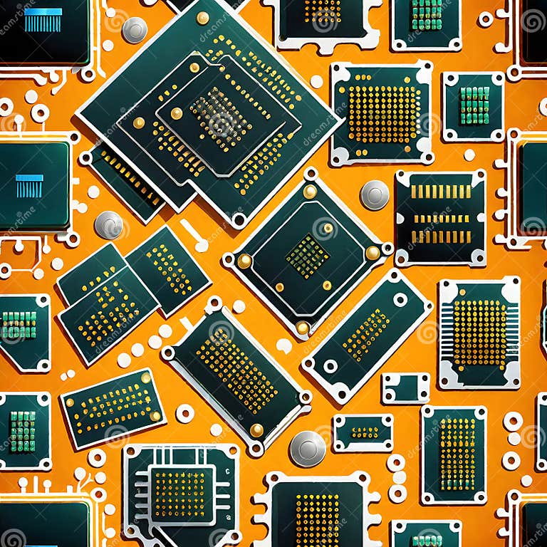 Computer Chips, AI-generatet Stock Image - Image of brain, nanometer ...