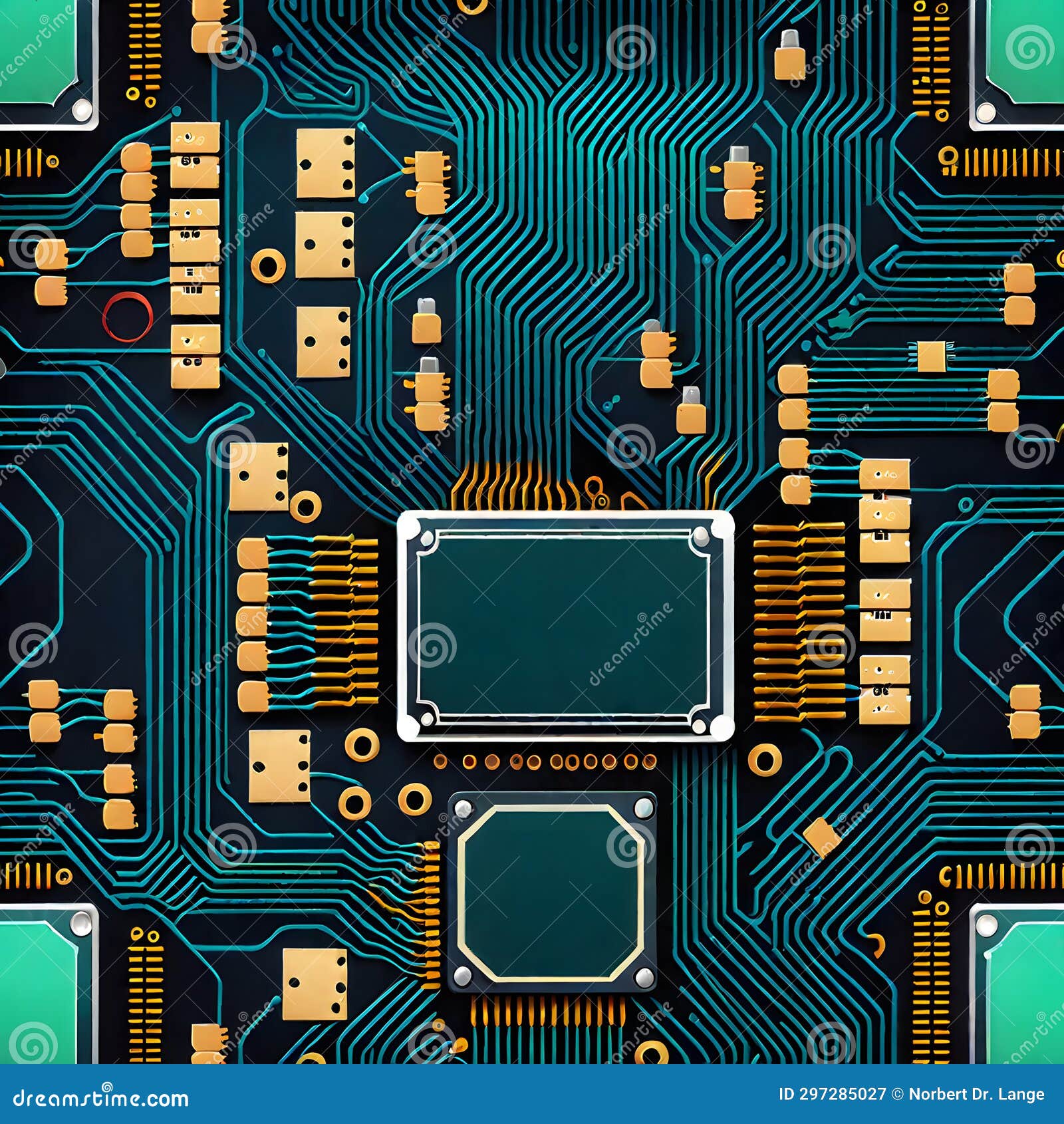 Computer Chips, AI-generatet Stock Illustration - Illustration of ...