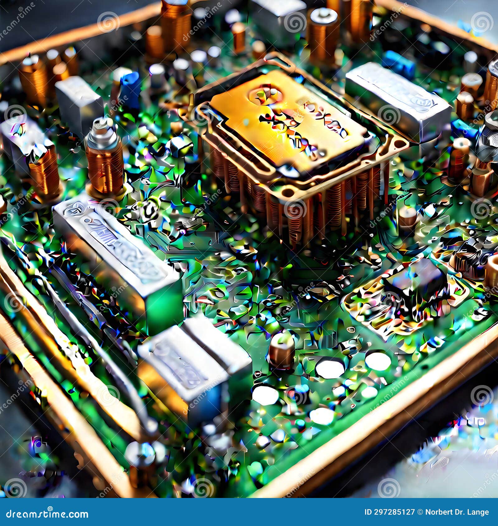 Computer Chips, AI-generatet Stock Illustration - Illustration of ...