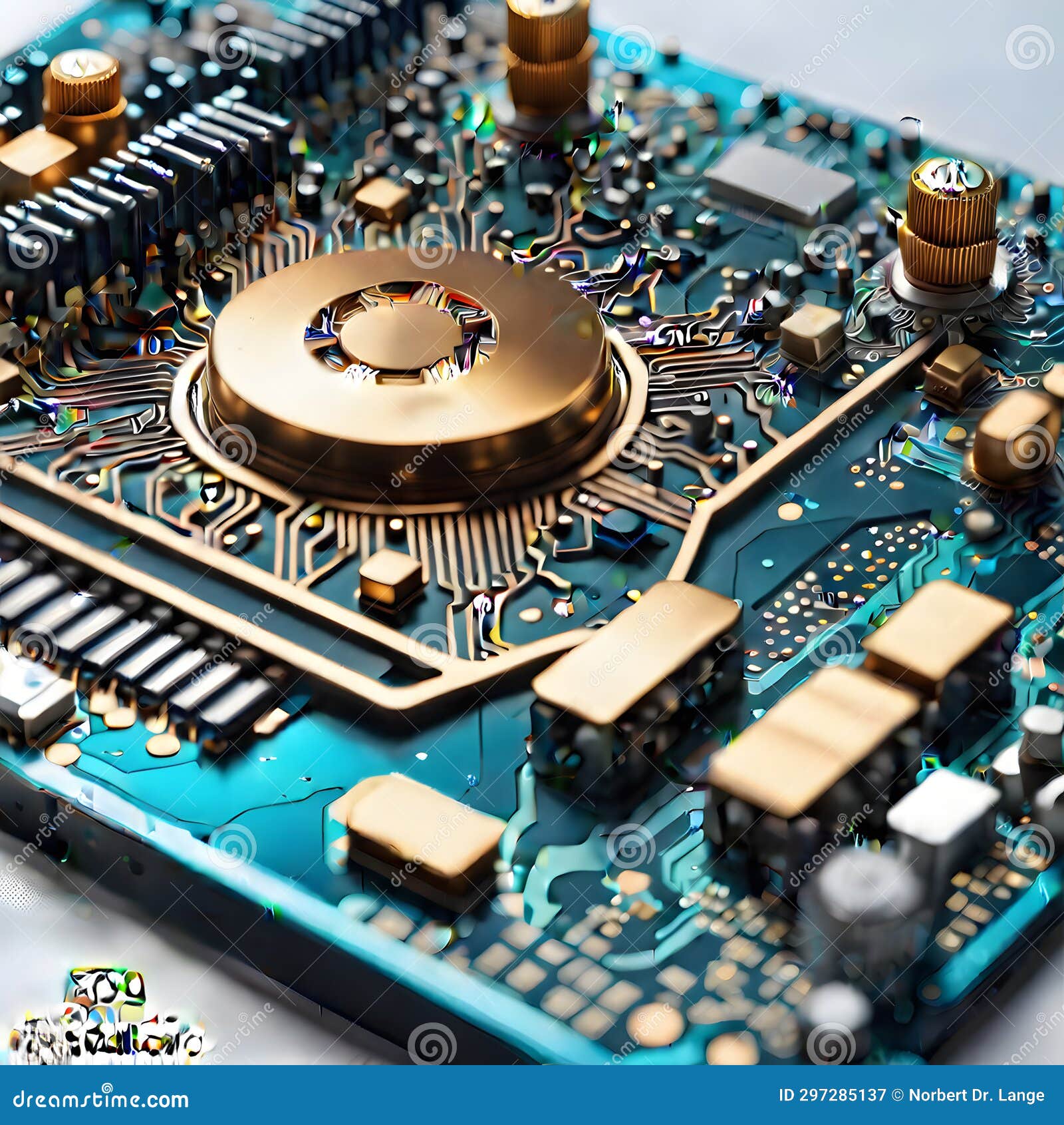 Computer Chips, AI-generatet Stock Illustration - Illustration of ...