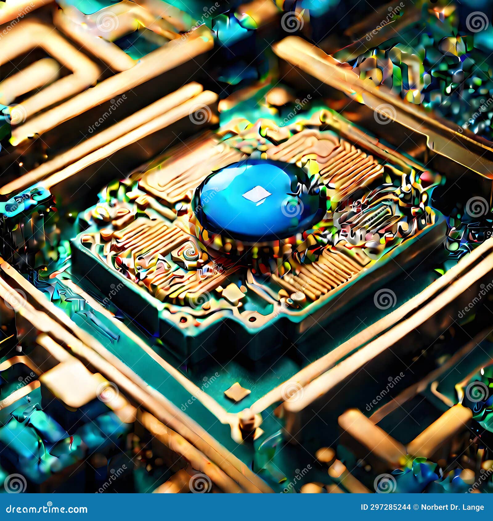 Computer Chips, AI-generatet Stock Photo - Image of transistors ...