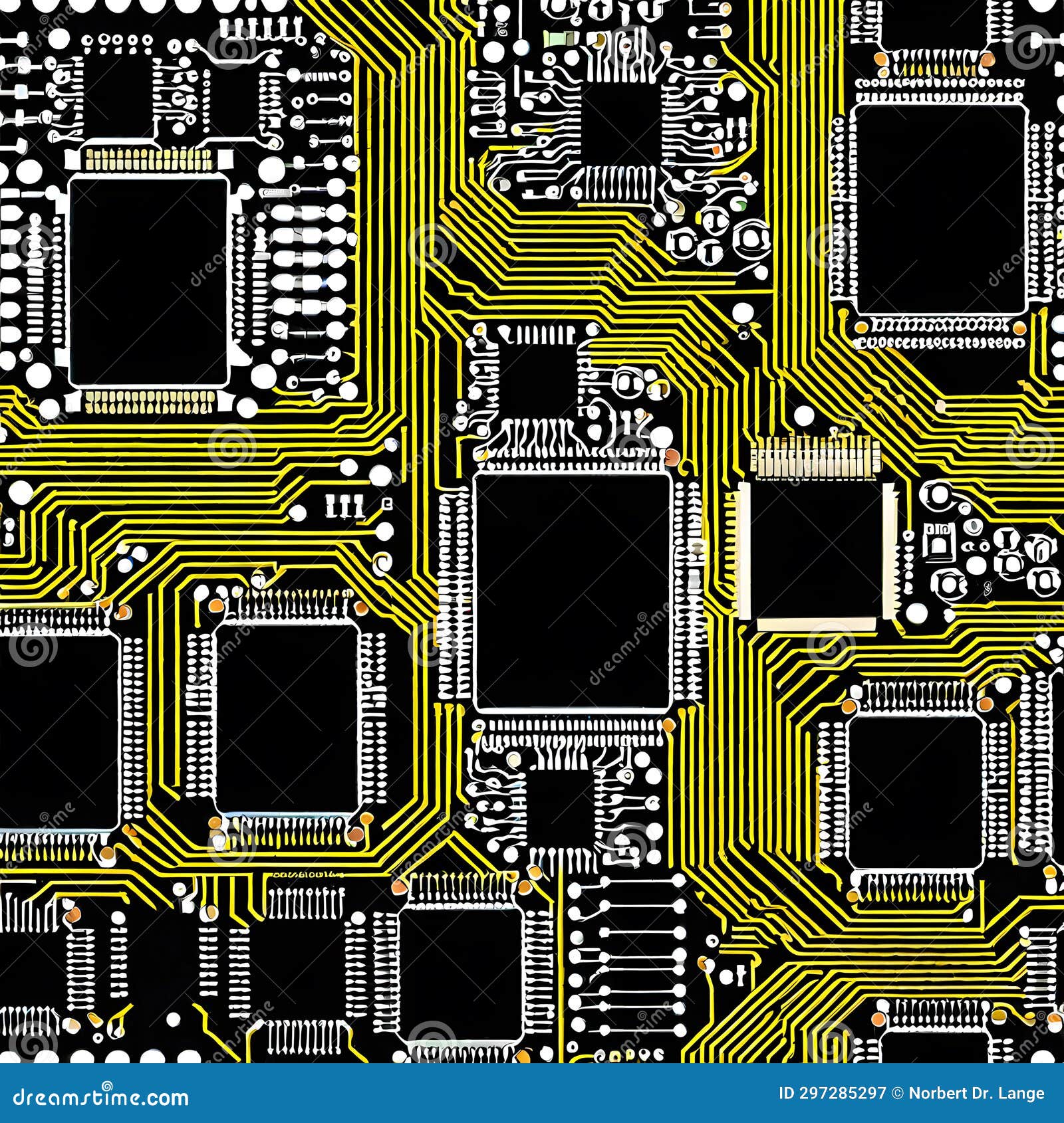 Computer Chips, AI-generatet Stock Illustration - Illustration of ...