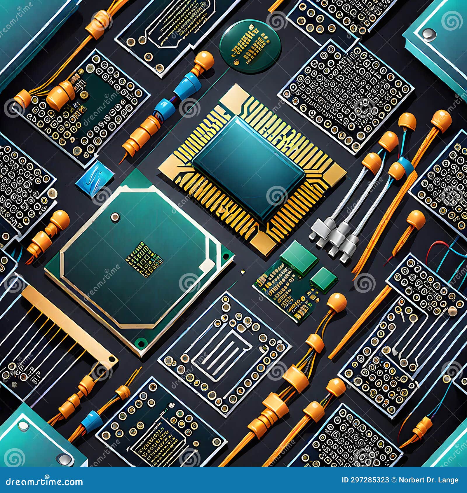 Computer Chips, AI-generatet Stock Image - Image of computer, chips ...