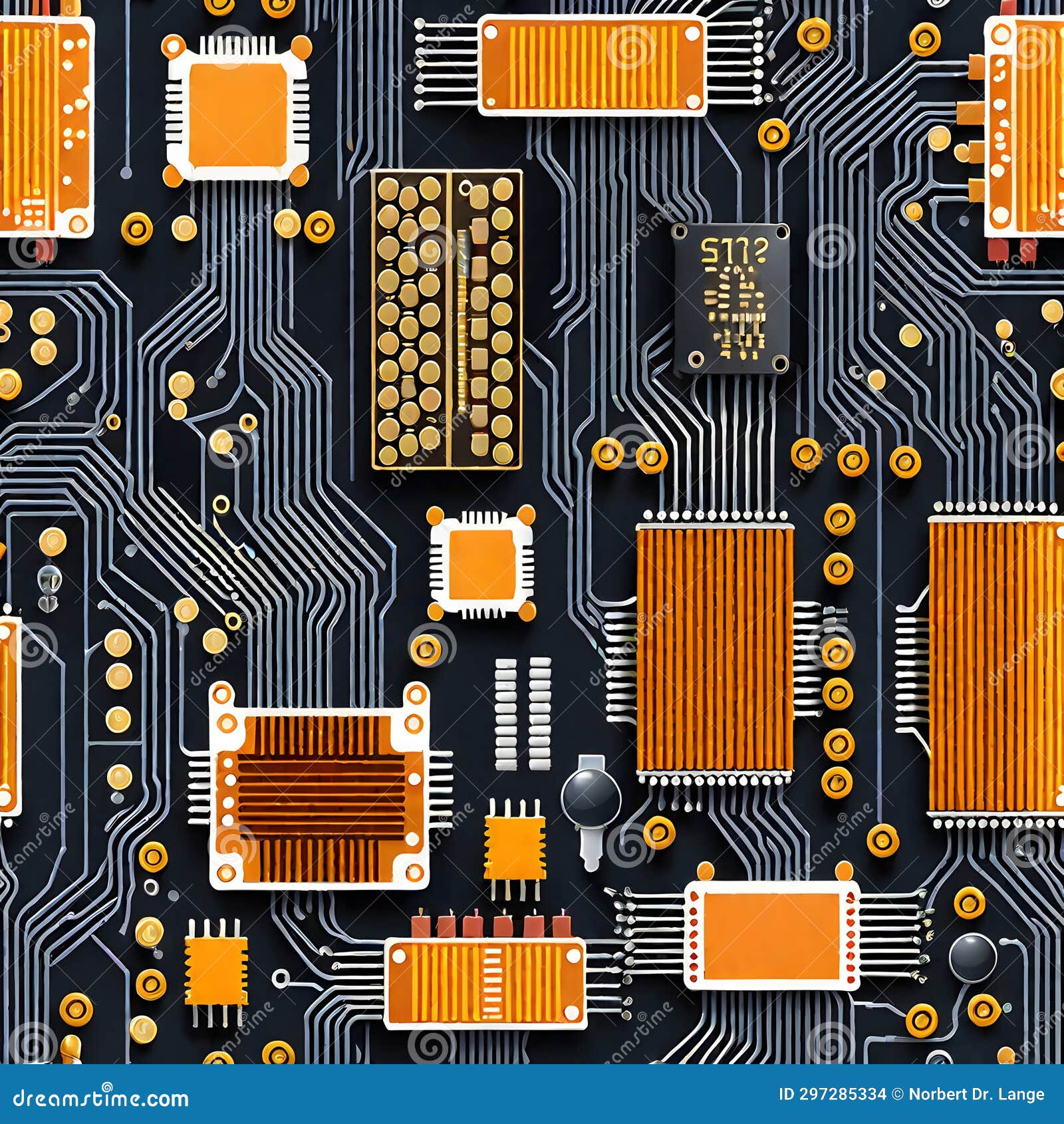 Computer Chips, AI-generatet Stock Illustration - Illustration of chips ...