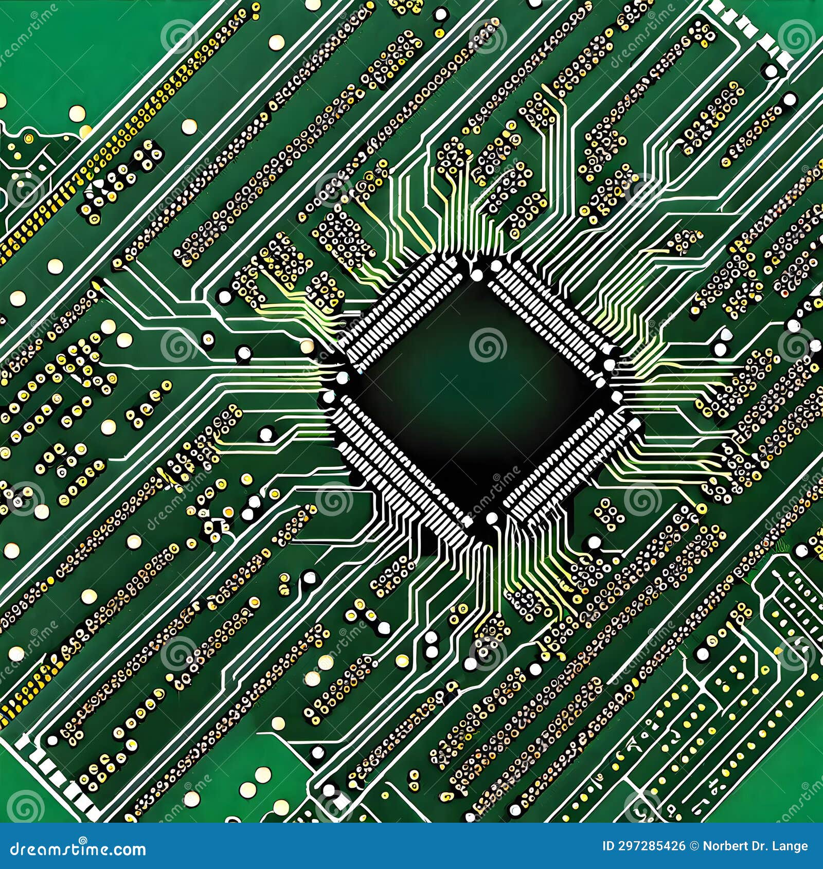 Computer Chips, AI-generatet Stock Illustration - Illustration of ...