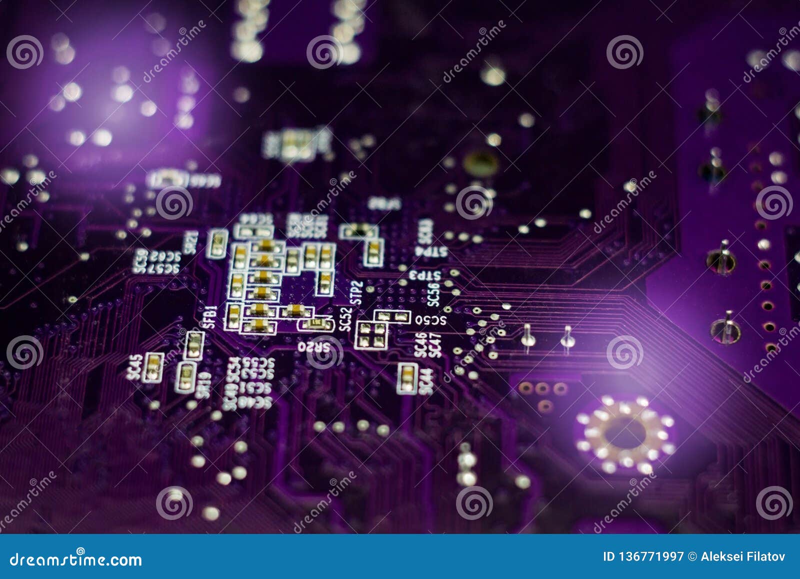 Computer chips close-up stock image. Image of closeup - 136771997