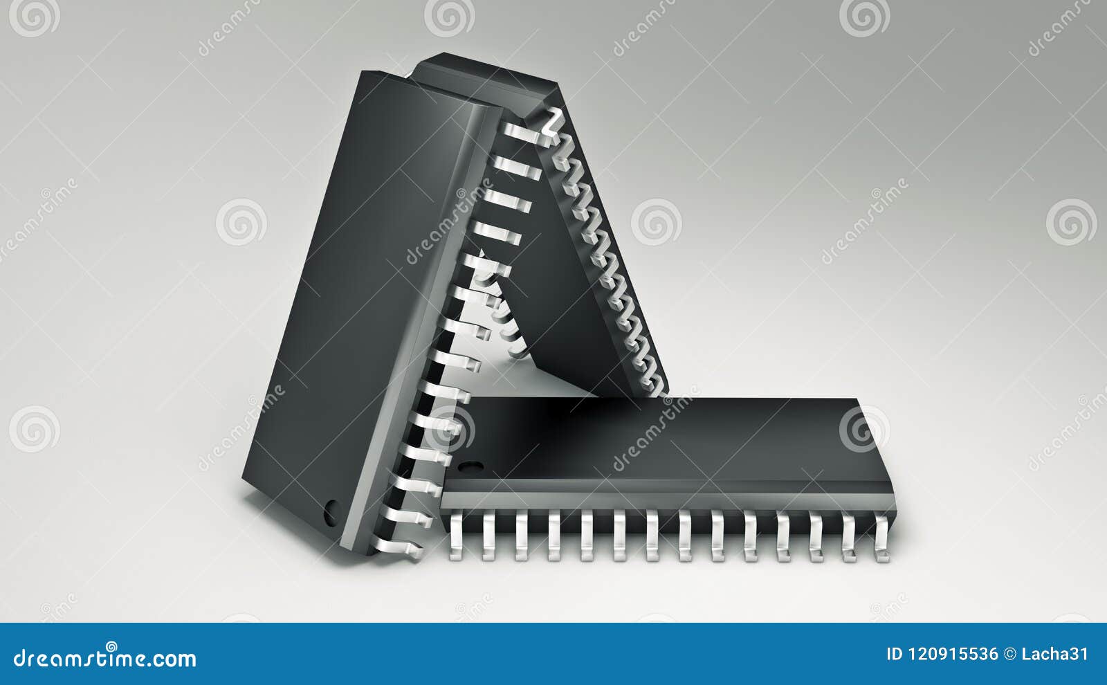 Computer chips isolated. stock illustration. Illustration of device ...