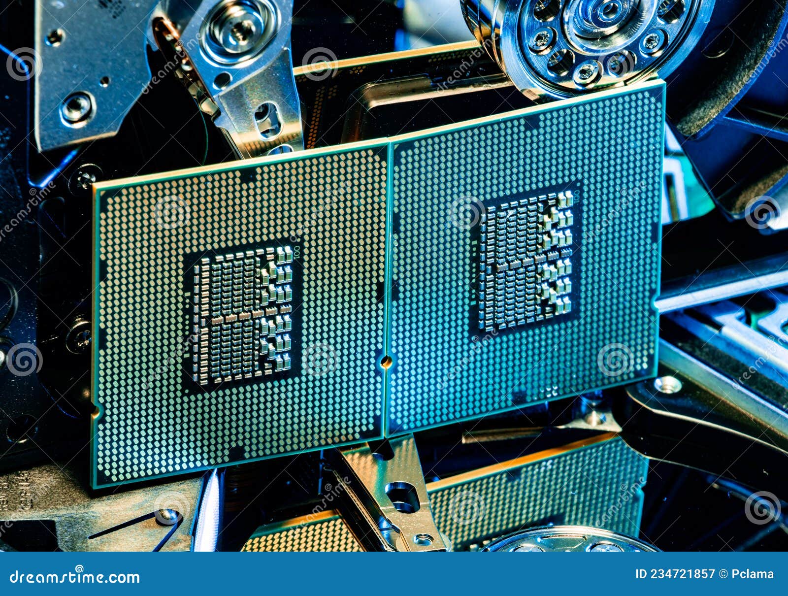 Processor Chips for Computers Stock Image - Image of integrated, binary ...