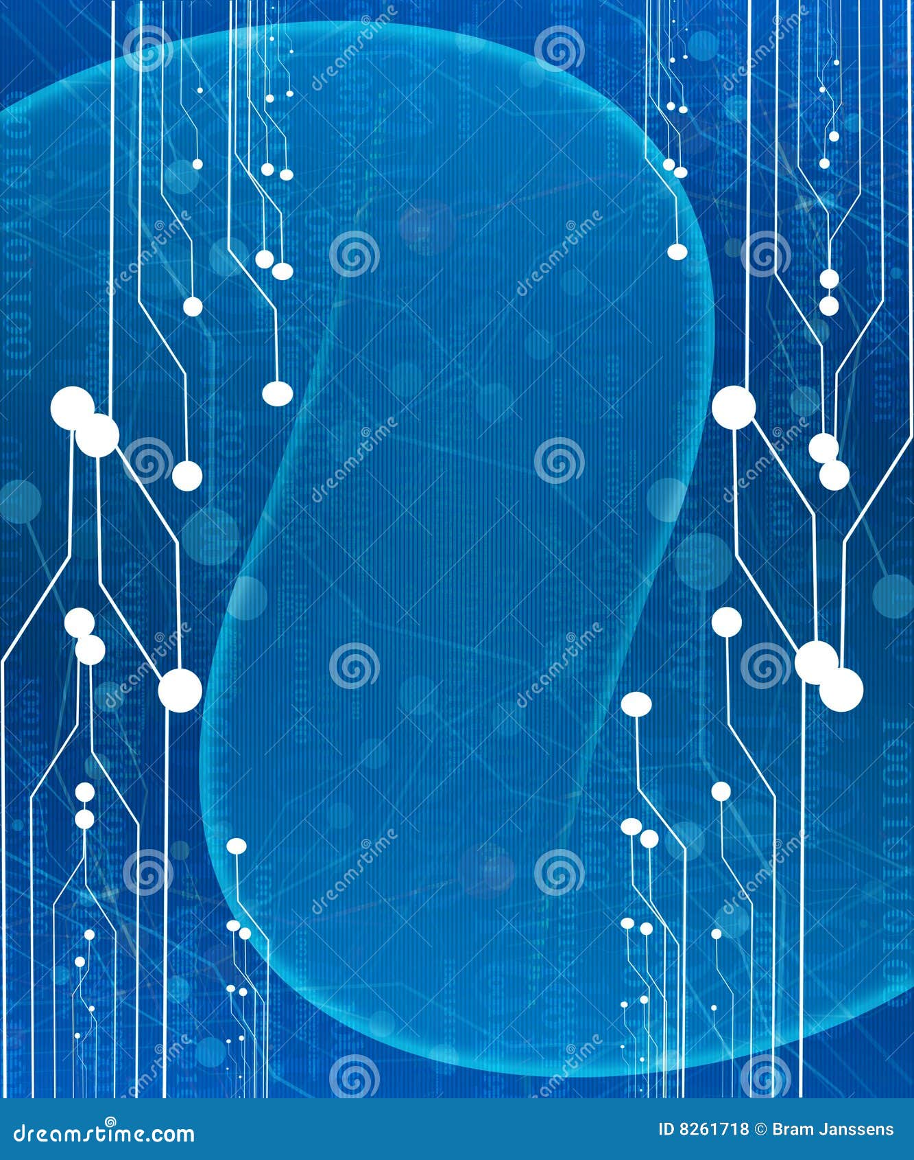 Computer circuit stock illustration. Illustration of networking - 8261718