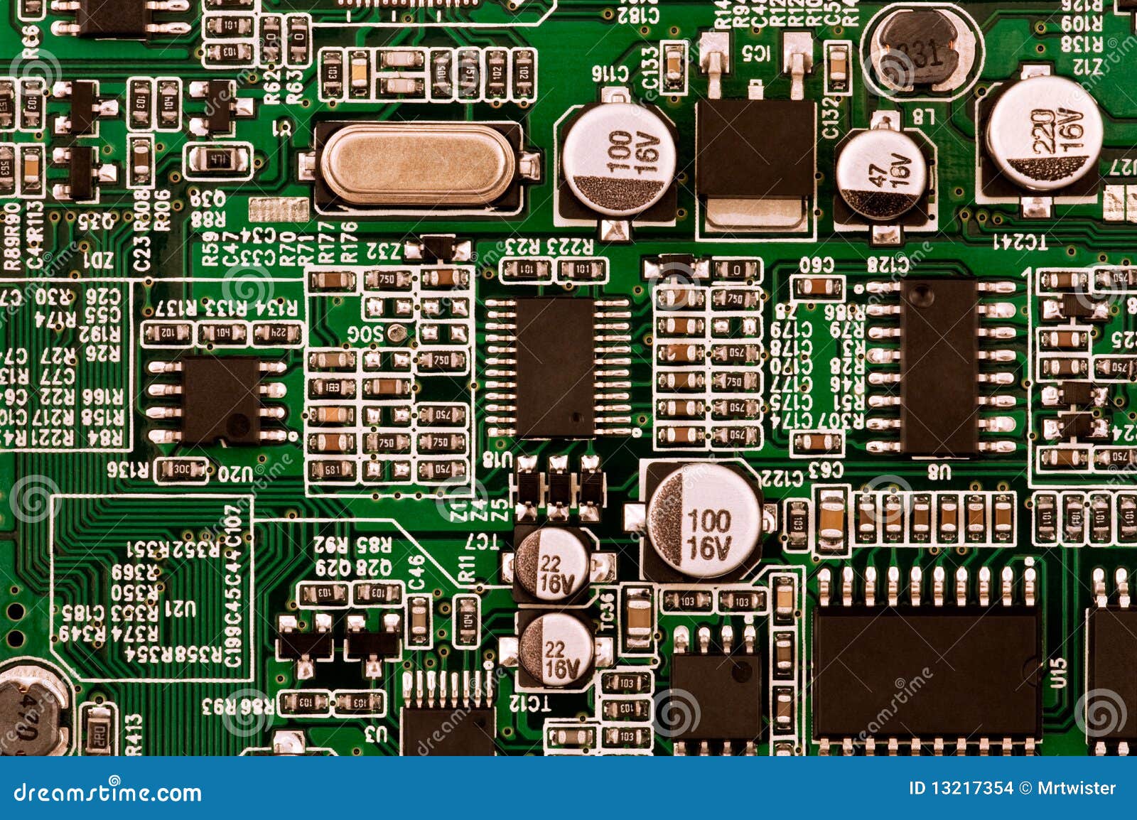 Computer Circuit Board stock photo. Image of network - 13217354