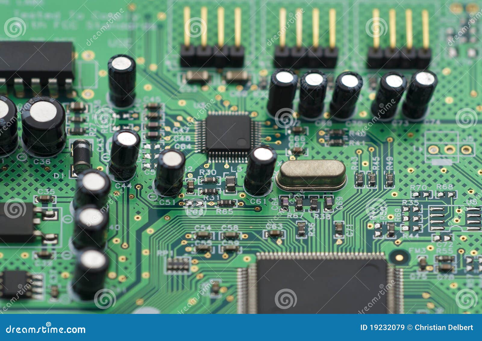 Computer circuit board stock image. Image of information - 19232079